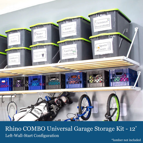 Rhino Shelf | Rhino Combo Universal Garage Storage Kits – rhinoshelf.com